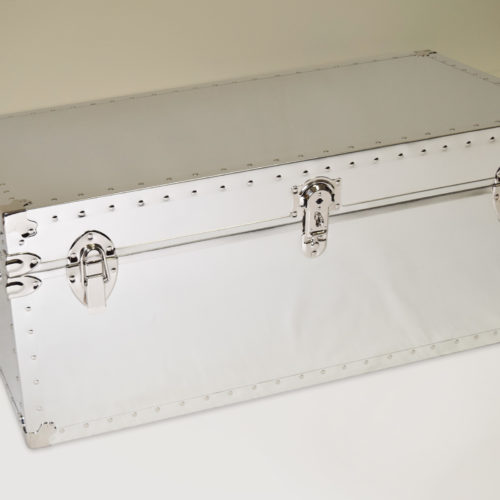 36" Metal Covered Dorm Trunk - Biltmore Trunk | Trunk Chest | Storage ...